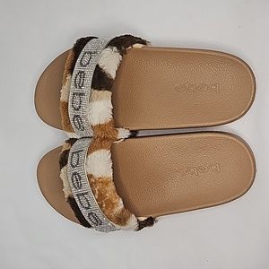 bebe | Shoes | Bebe Rhinestone Slides Size 7 | Poshmark